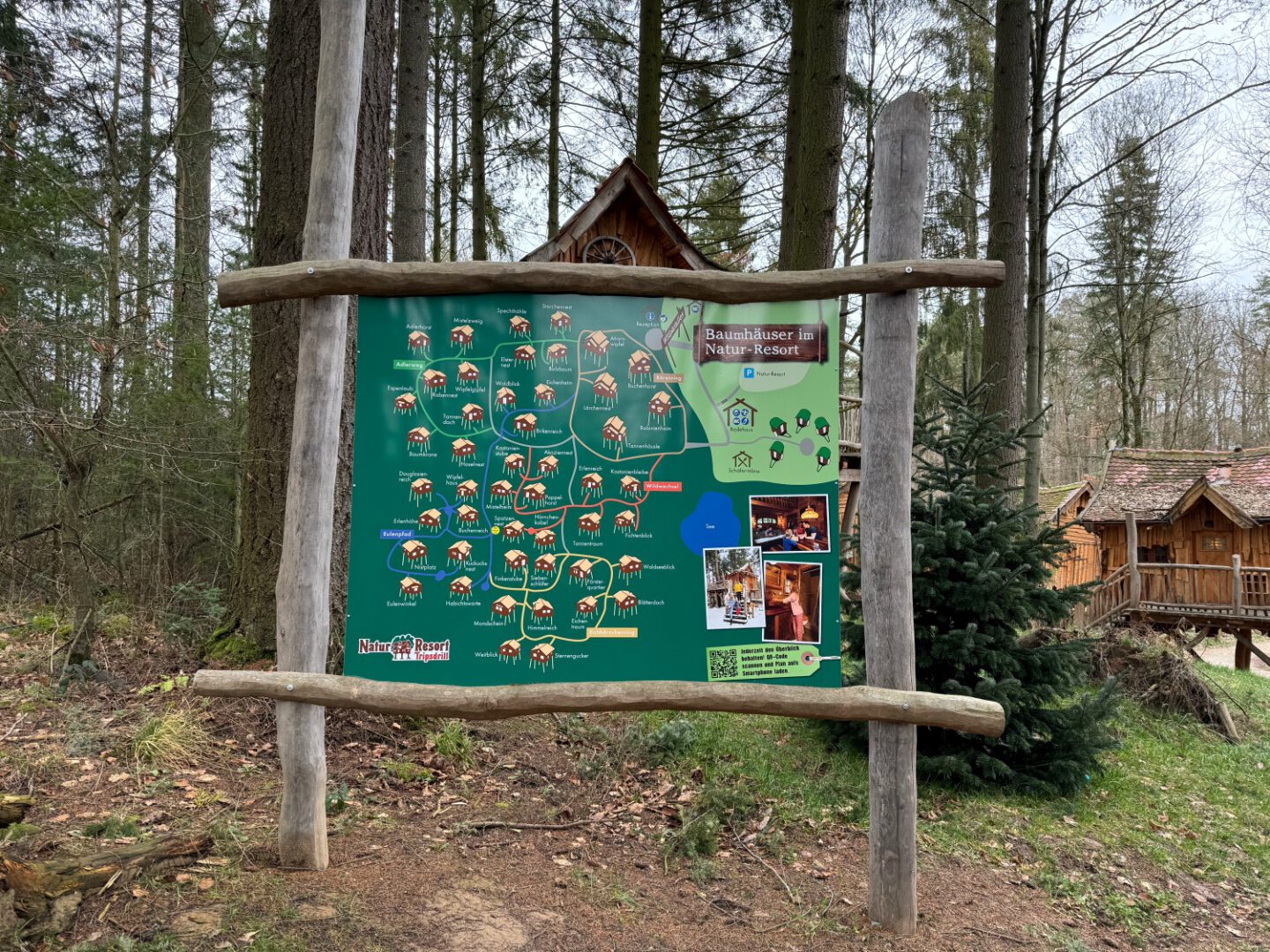 Natur-Resort Tripsdrill: Übernachten im Baumhaus - freizeitparkstories